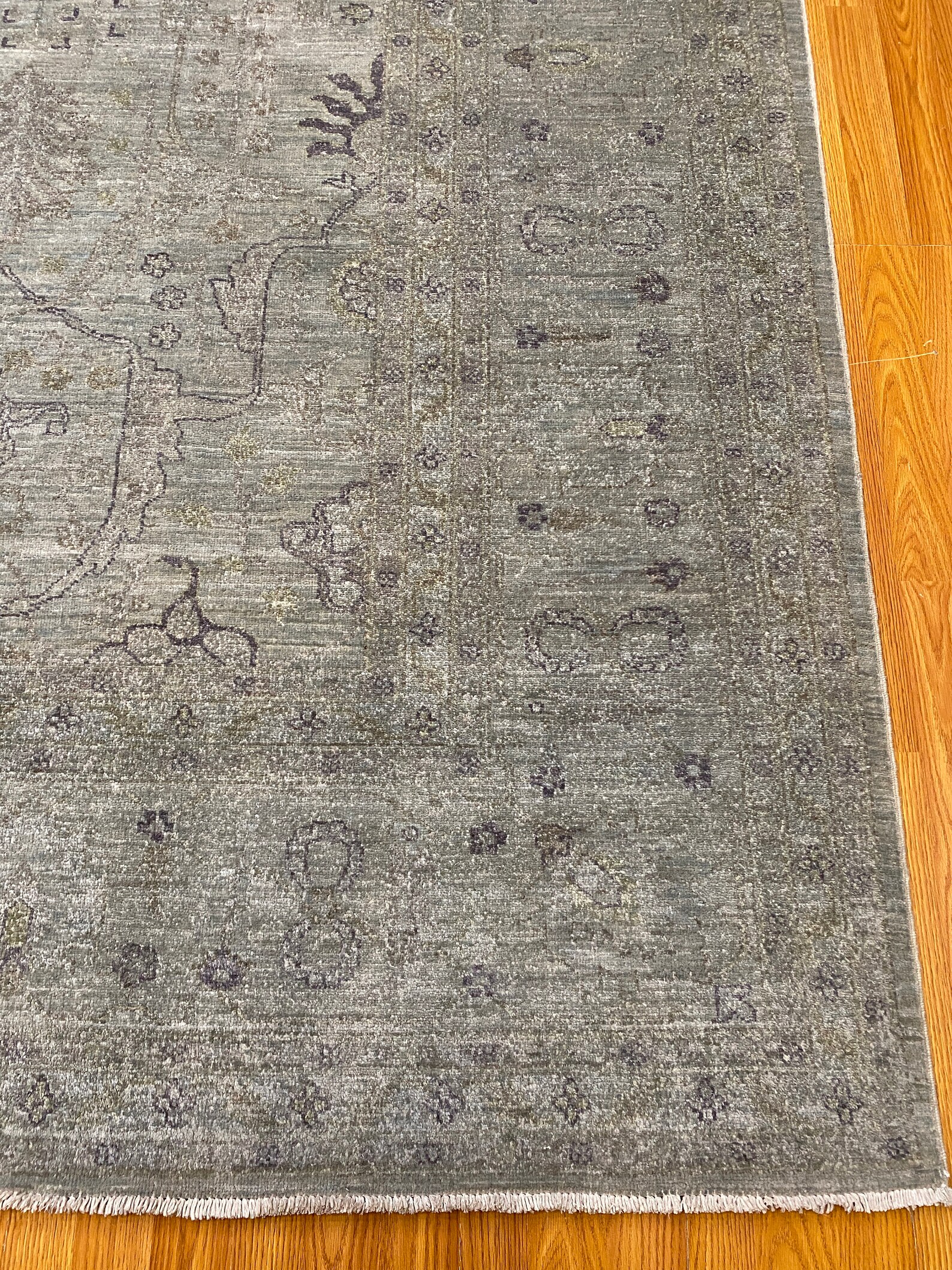 Gray 9x12 Ft Muted Rug Afghan Hand Knotted Rug Tribal Area | Etsy