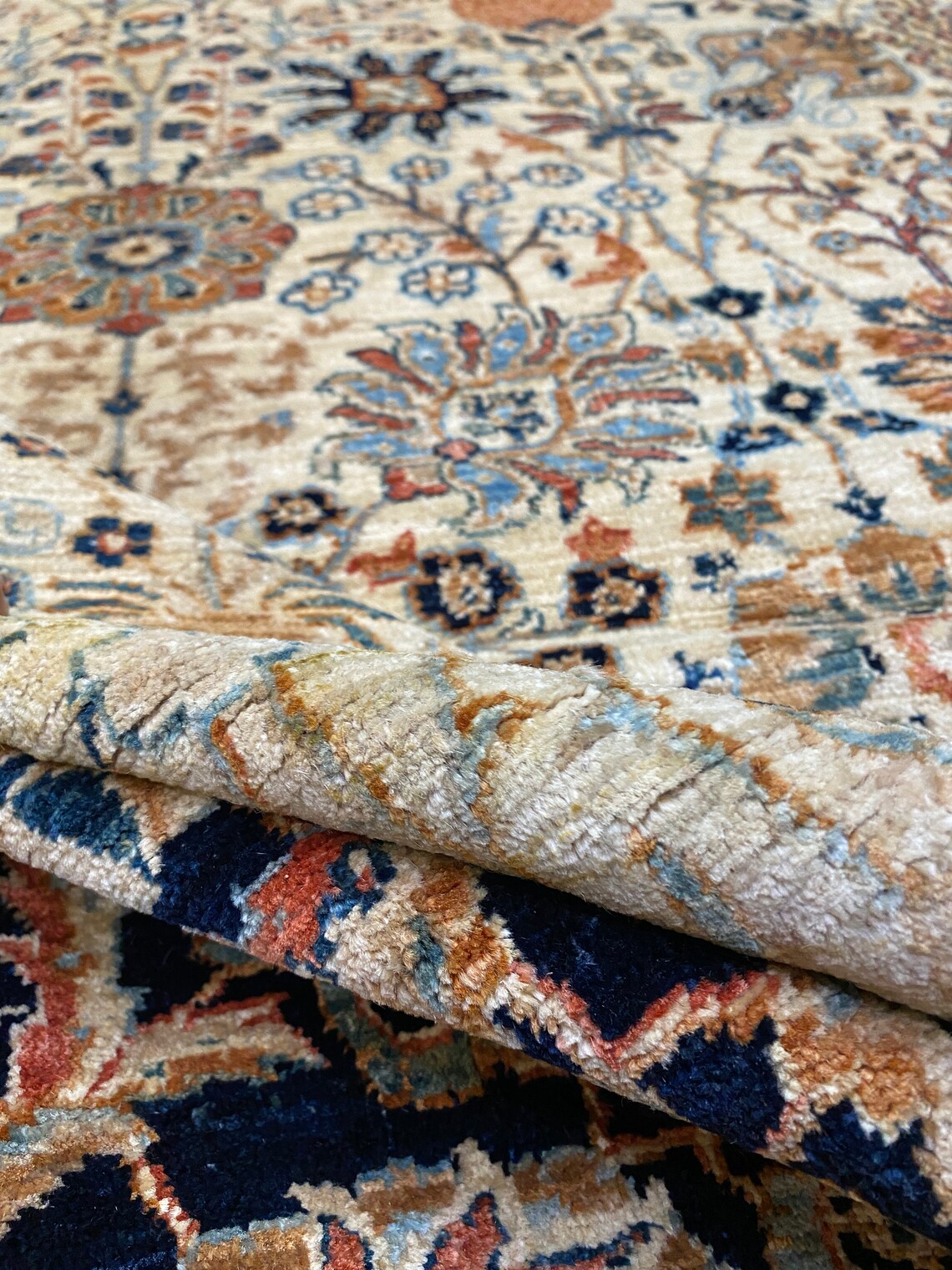 Persian 8x10 Light Color Tone Area Rug Hand Knotted Wool | Etsy