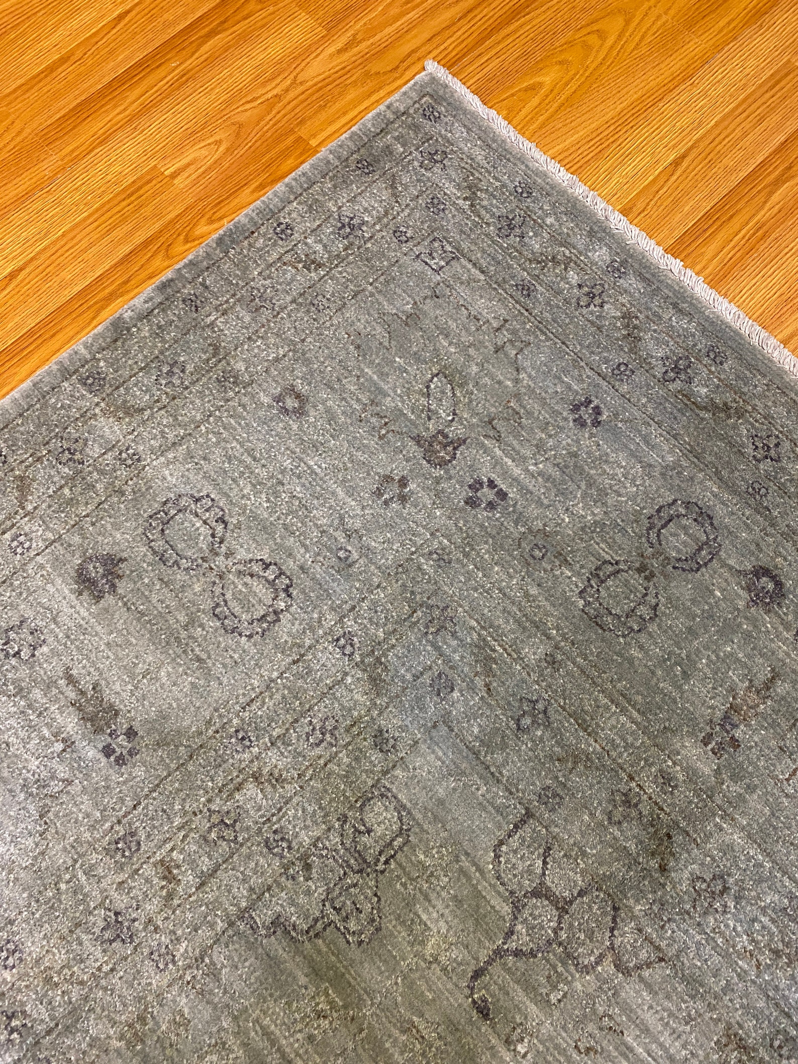 Gray 9x12 Ft Muted Rug Afghan Hand Knotted Rug Tribal Area | Etsy