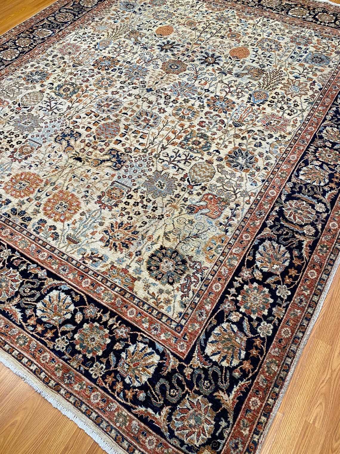 Persian 8x10 Light Color Tone Area Rug Hand Knotted Wool | Etsy