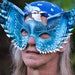 Blue Jay Mask Handmade Leather Mask for Masquerade / Halloween ...