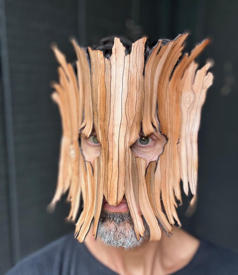 Tree Spirit Handmade Leather Mask for Masquerade / Halloween / Cosplay ...