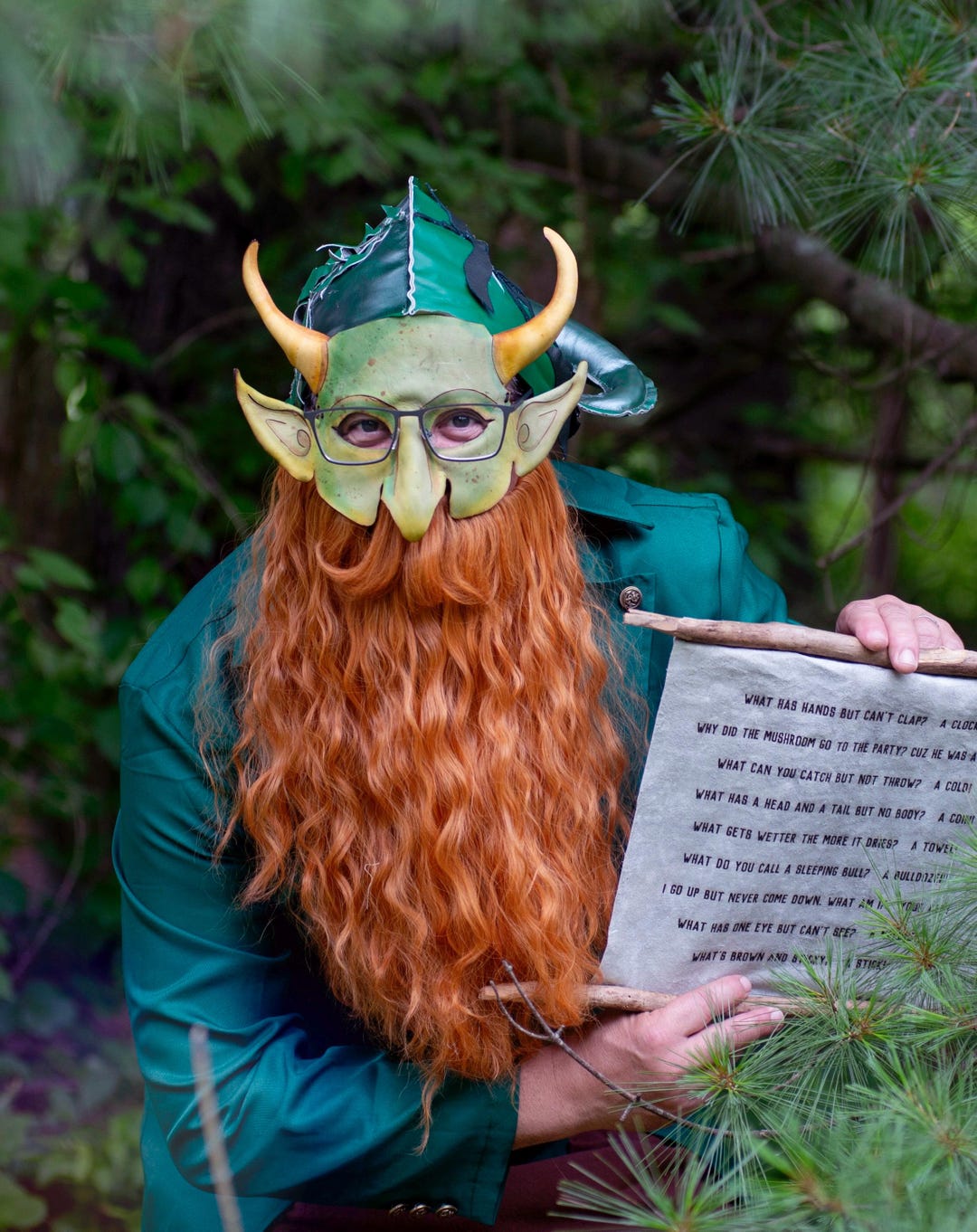 Handmade Leather Hobgoblin Mask: Fantasy Costume, LARP, Renaissance ...
