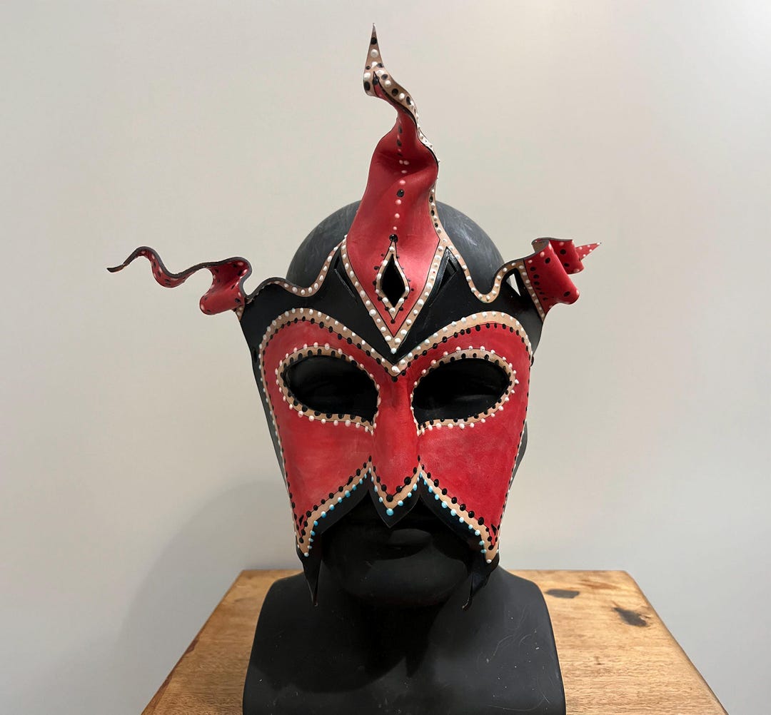Jester 2 Handmade Leather Mask for Masquerade / Halloween / Cosplay ...