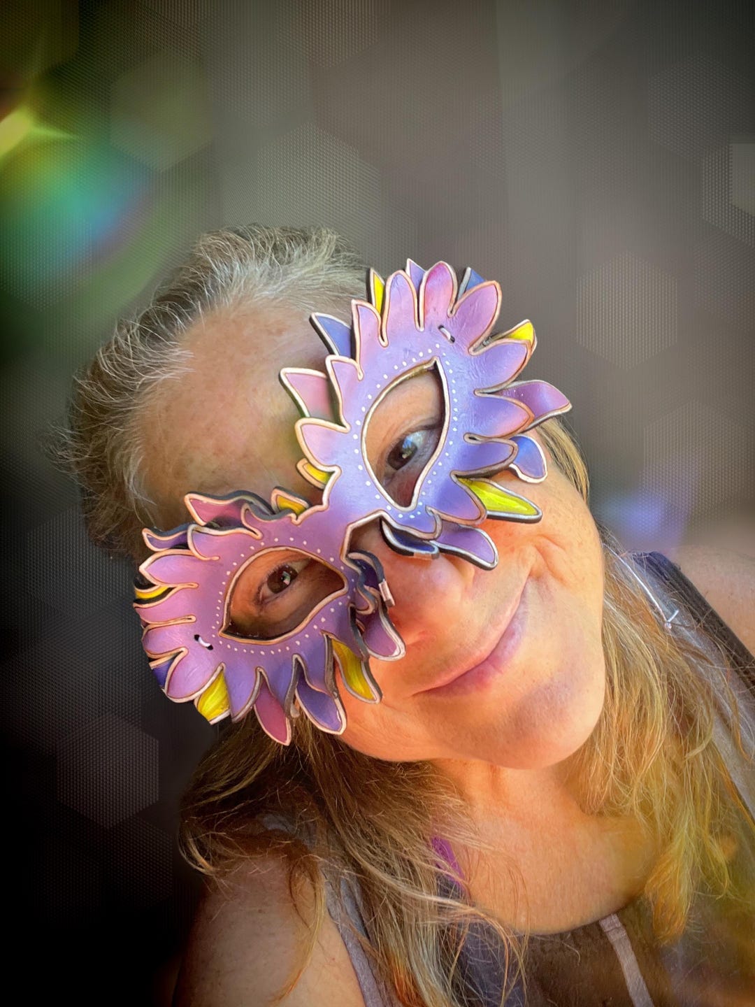 Handmade Leather Flower Fairy Mask: Renaissance Faire Costume - Etsy