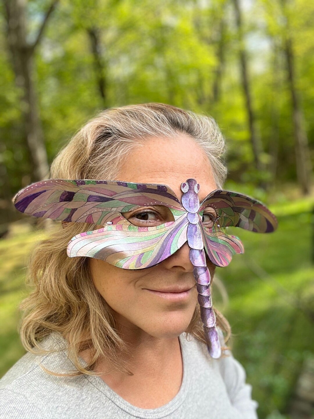 Handmade Leather Dragonfly Mask: Cosplay Faerie Masquerade - Etsy