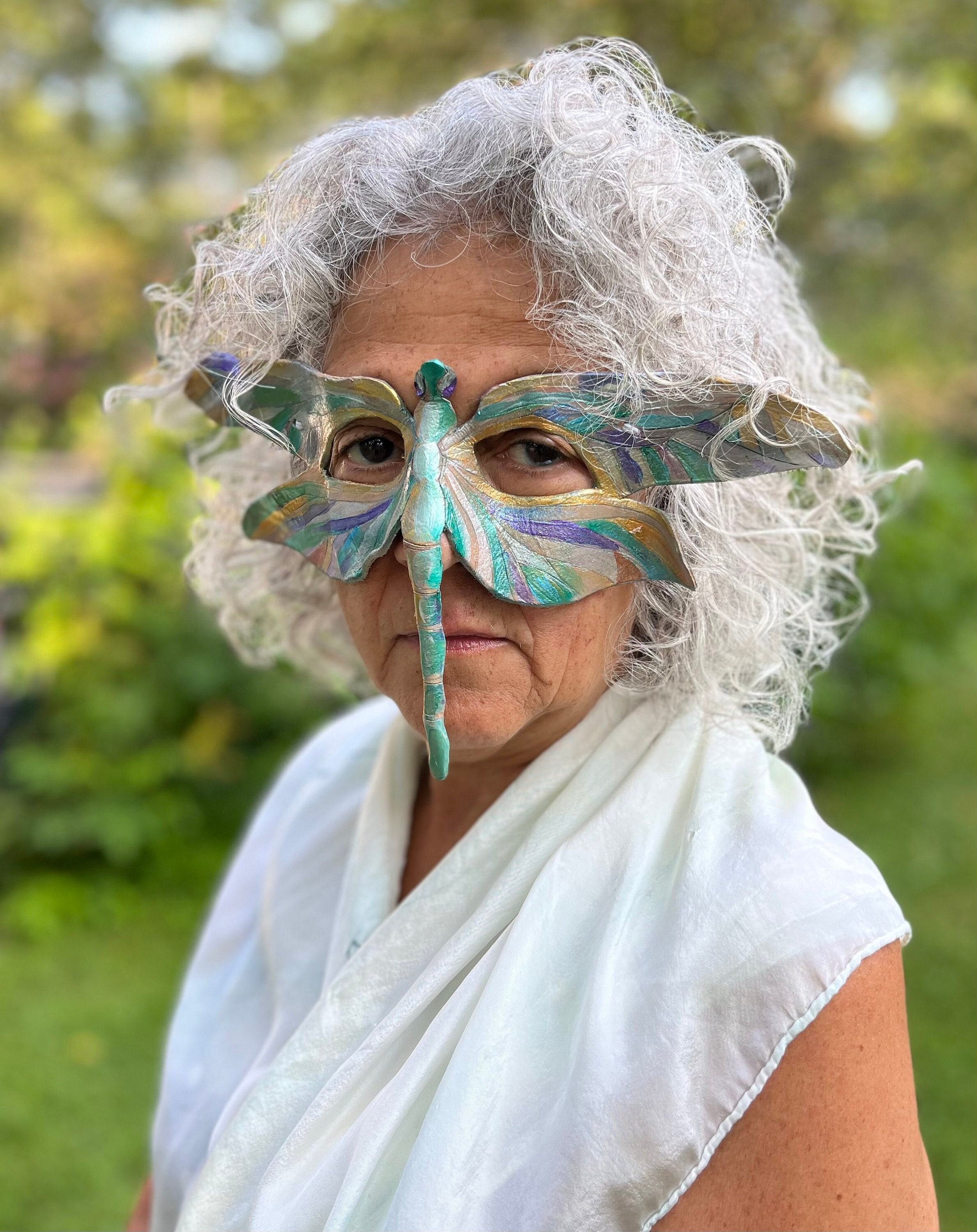 Dragonfly Mask Handmade Leather Masks for Masquerade / Halloween ...