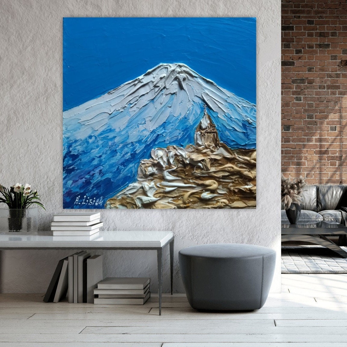 Original Oil Painting Armenian Ararat Wall Art Home Decor - Etsy