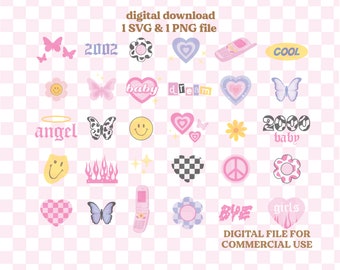 Y2k Retro Svg - Etsy