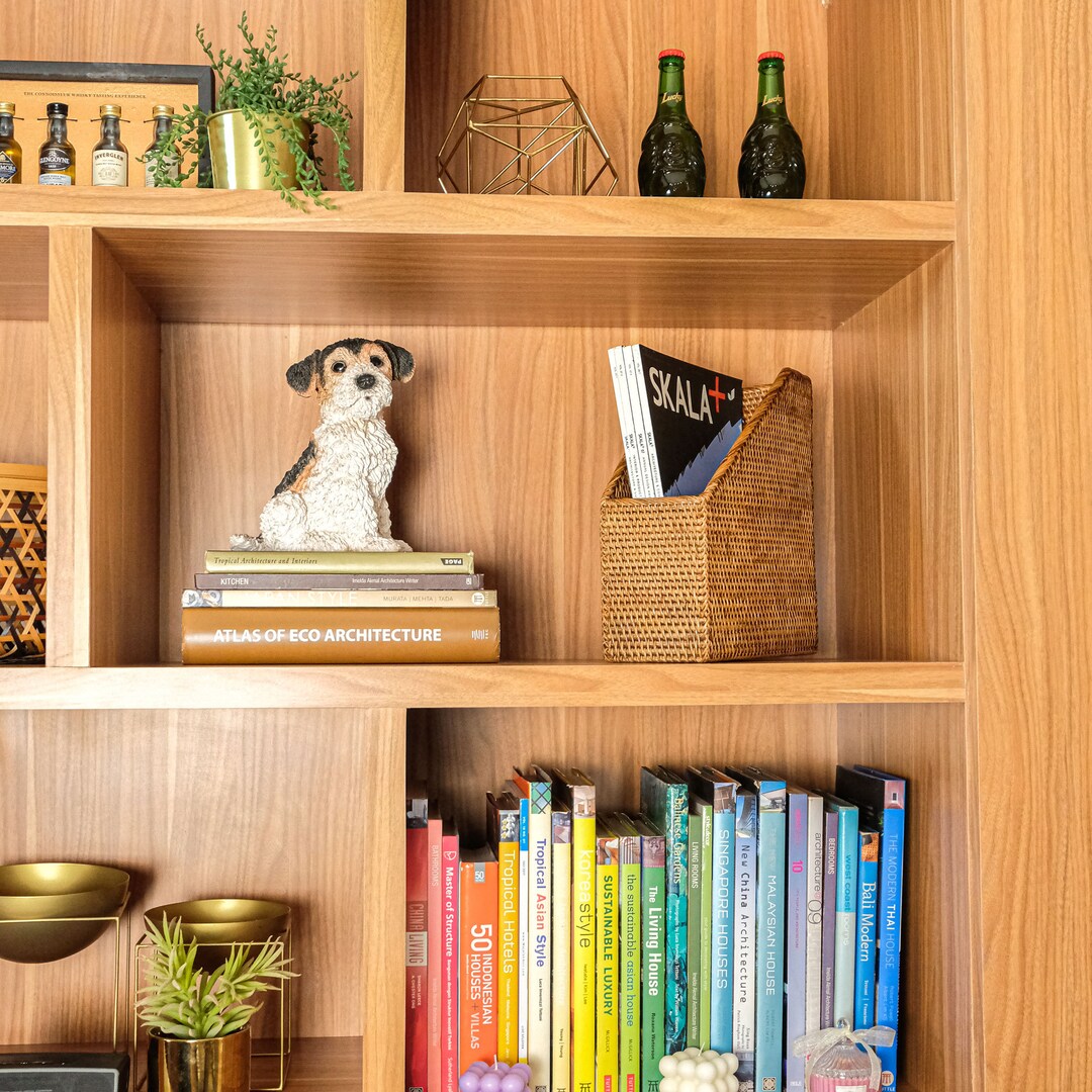 Rattan File Holder - Dark Brown/ File Organiser/ File Box/ Document ...