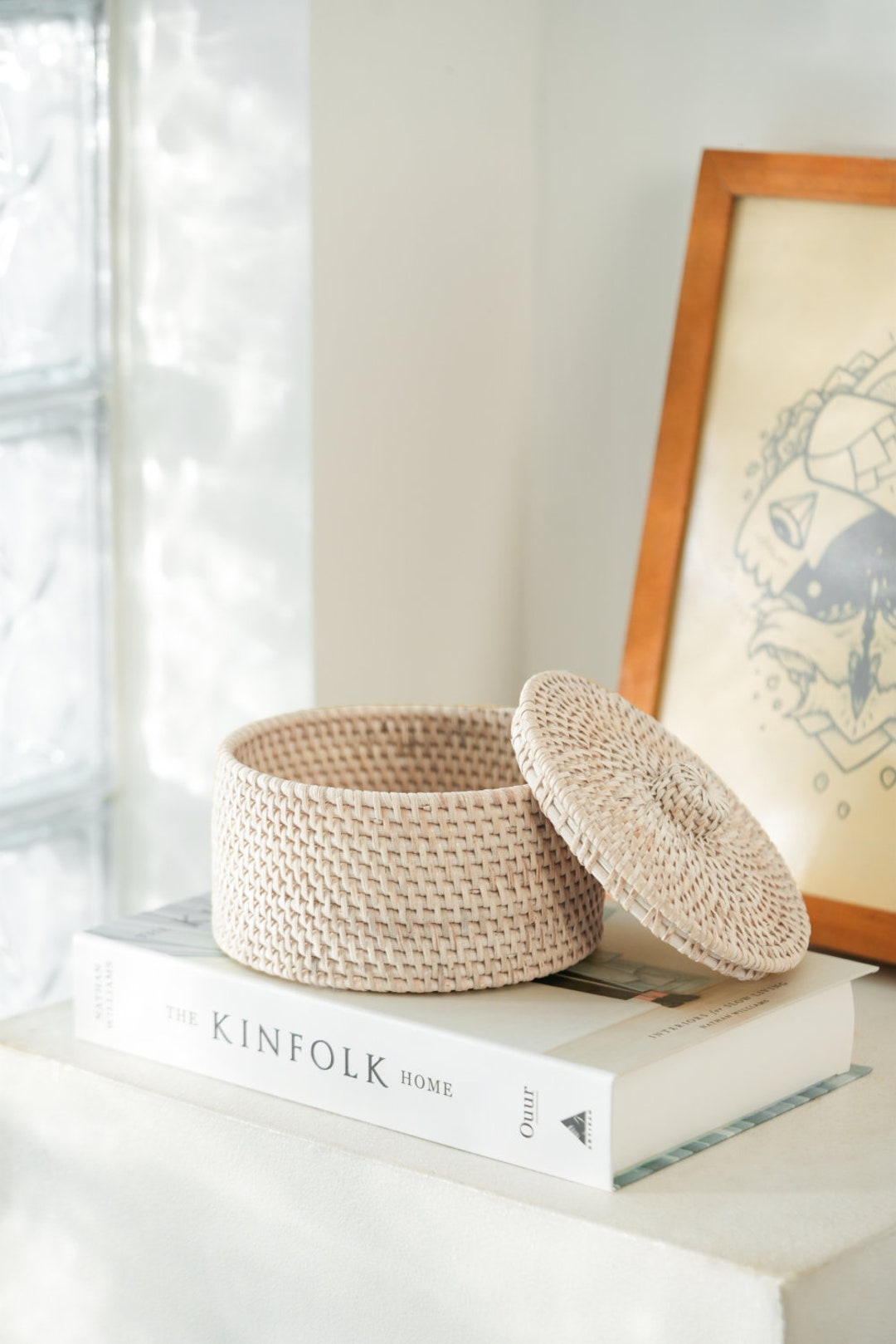 Key and Knick-knack Small Lidded Basket Storage for You Hallway in 4 ...