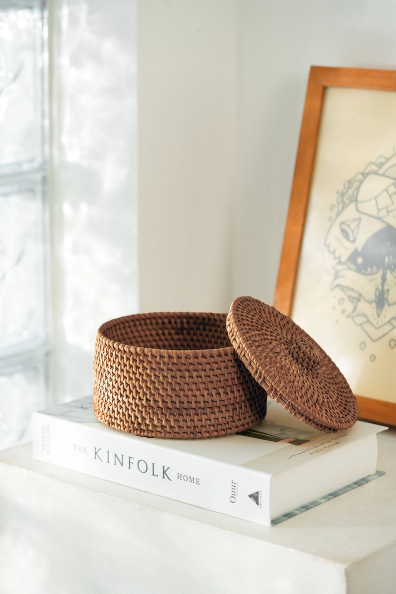 Key and Knick-knack Small Lidded Basket Storage for You Hallway in 4 ...
