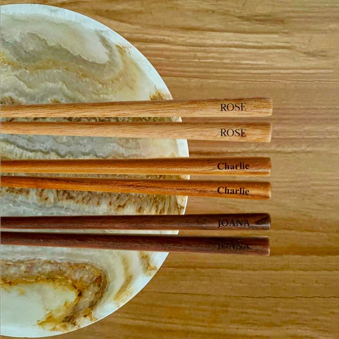 Chopsticks in Premium Mahogany, Teak, and Rosewood - Reusable ...