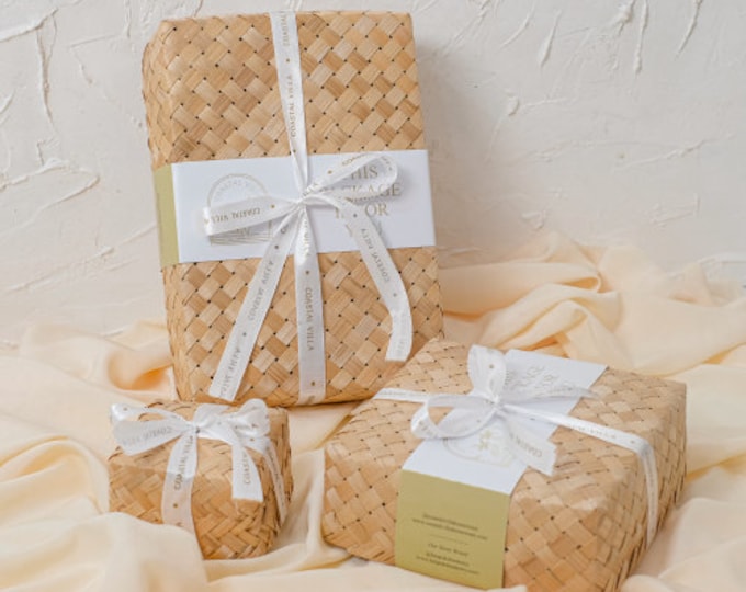 Round Ribbon Twist Lock Present Box 3D Printed Gift Box With Twist Lid ...