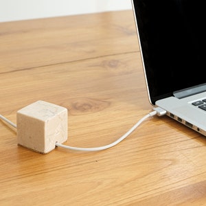 Marble Cube Cable Holder/ Cable Management Holder/cable Organiser/desk ...