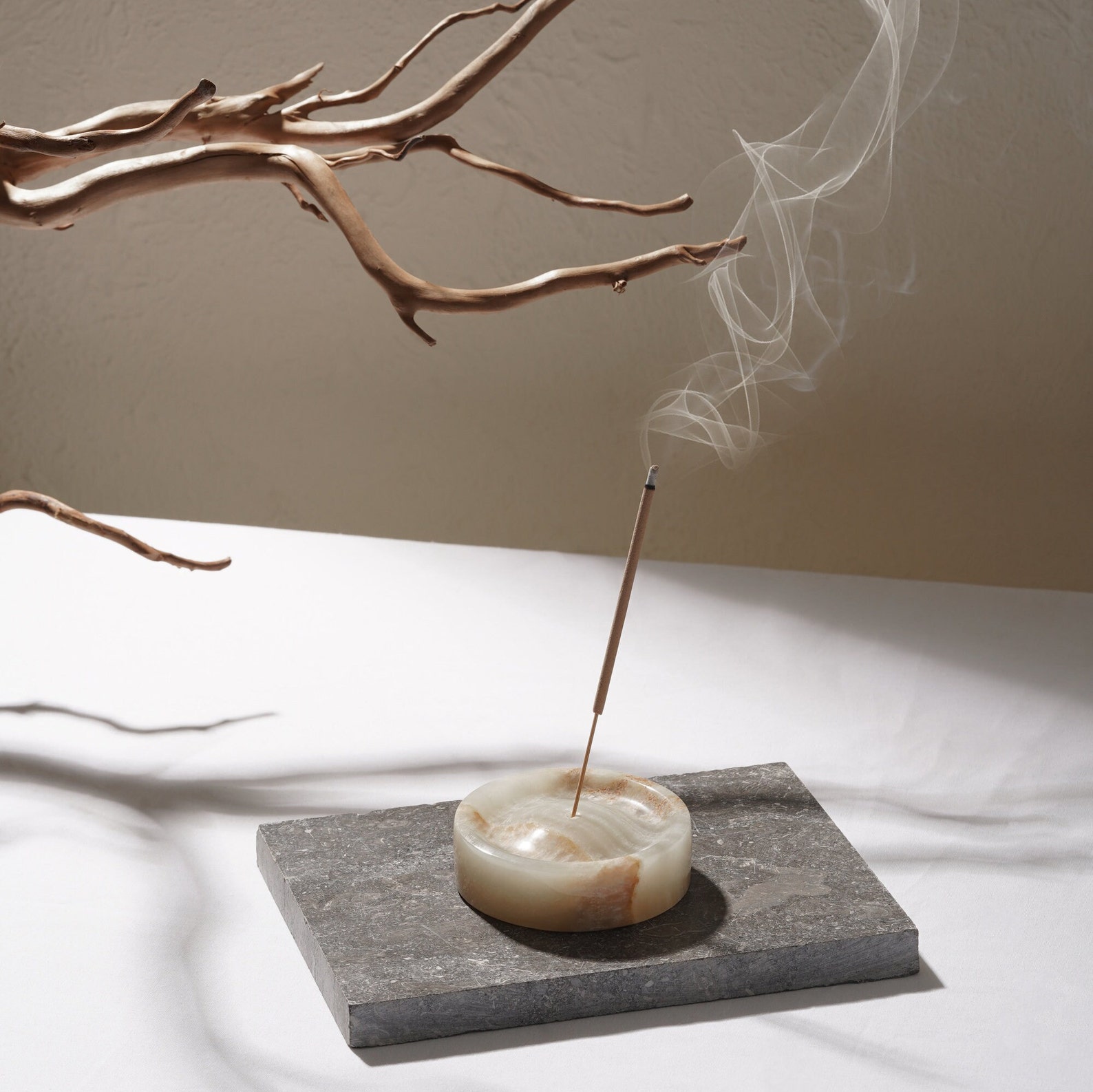 Incense Holder Marble / Incense Burner / Decorative Incense Stand / Set ...