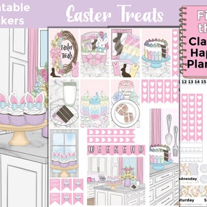Easter Printable Planner Stickers: Made to Fit the Classic Happy ...