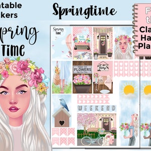 Printable Spring Planner Stickers: Made to Fit the Classic - Etsy Canada