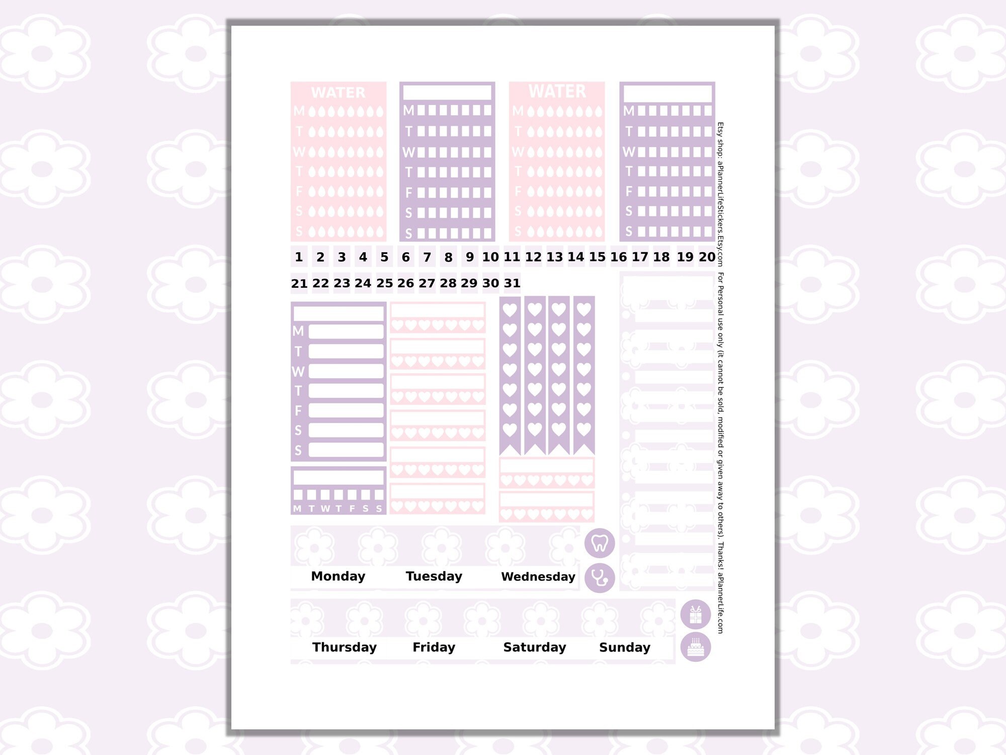 Printable Art Planner Stickers: Made to Fit the Classic Happy - Etsy Canada