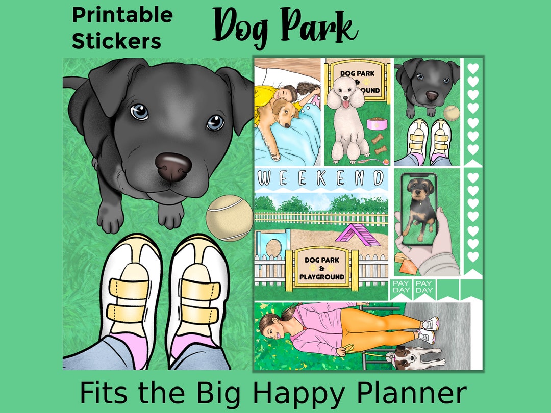 Dog Printable Planner Stickers: Made to Fit the Big Happy Planner – Dog ...