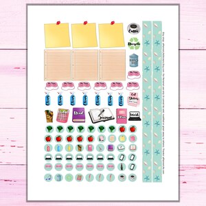 Summer Printable Planner Stickers: Made to Fit the Classic Happy ...