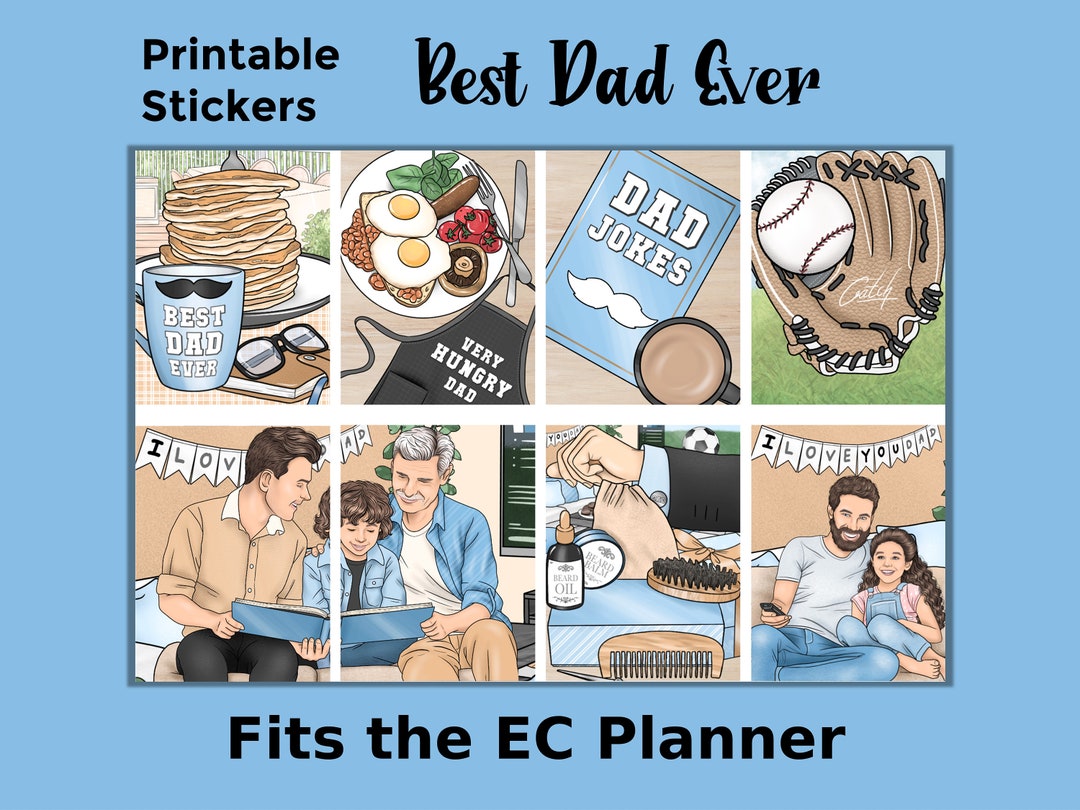 Printable Father’s Day Planner Stickers: Made to Fit the Erin Condren ...