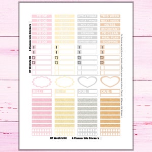Relaxing Printable Planner Stickers: Made to Fit the Classic Happy ...