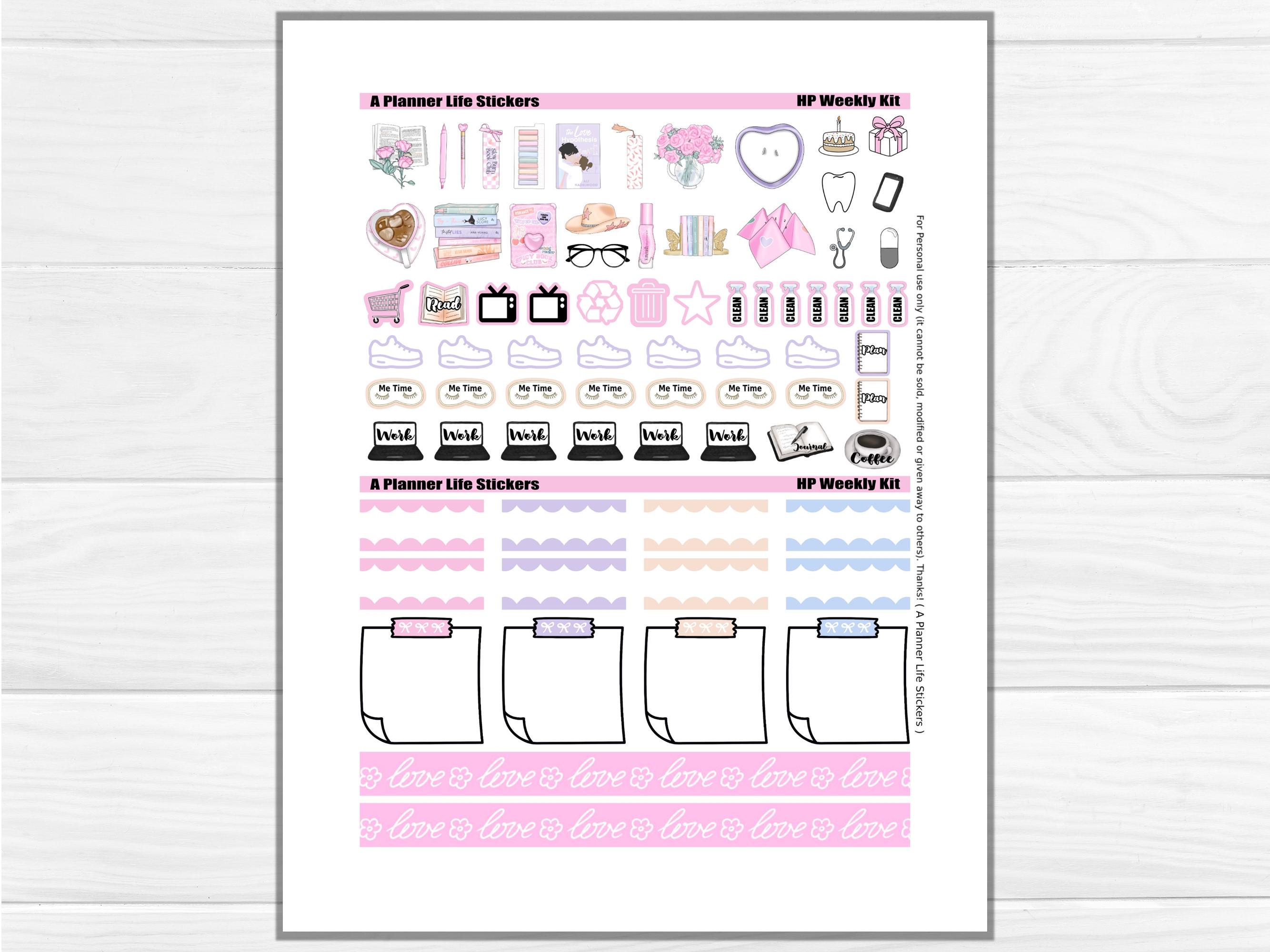 Romance Reader Printable Planner Stickers: Made to Fit the Classic ...