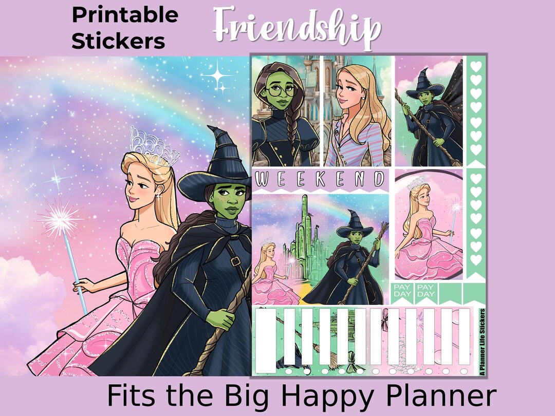 Fairy Tale Printable Planner Stickers: Made to Fit the Big Happy ...