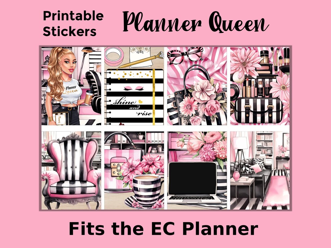 Printable Planner Girl Stickers: Made to Fit the Erin Condren Planner ...