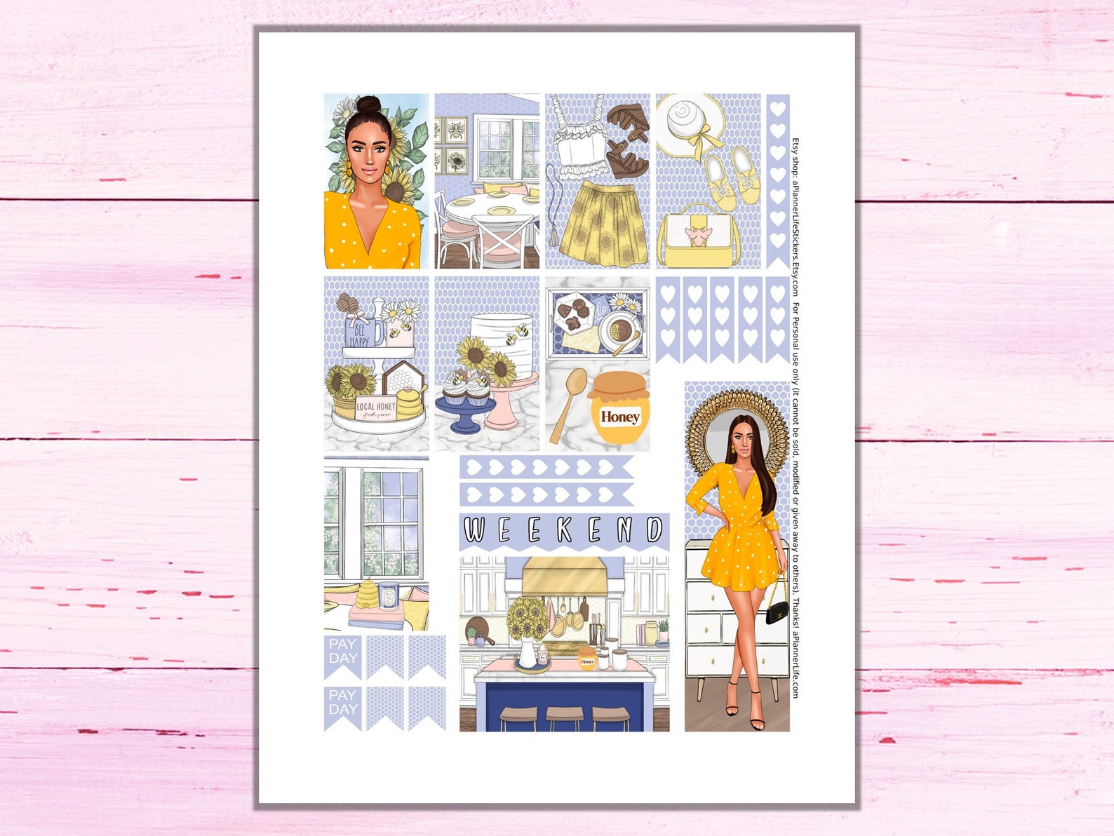 Home Decor Printable Planner Stickers: Made to Fit the Classic - Etsy ...