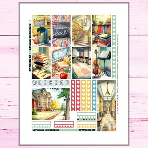 Back to School Printable Planner Stickers: Made to Fit the Classic ...