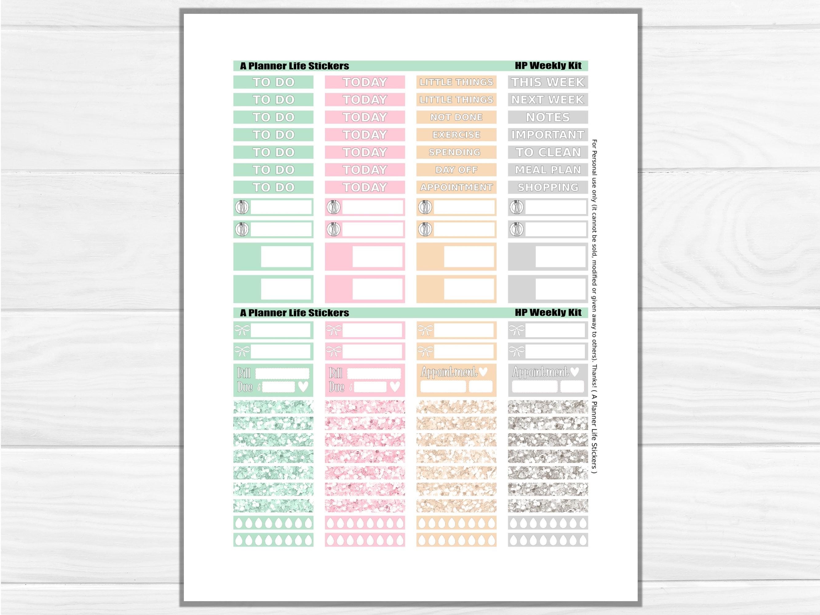 Video Game Printable Planner Stickers: Made to Fit the Classic Happy ...