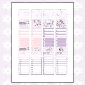 Printable Art Planner Stickers: Made to Fit the Classic Happy Planner ...