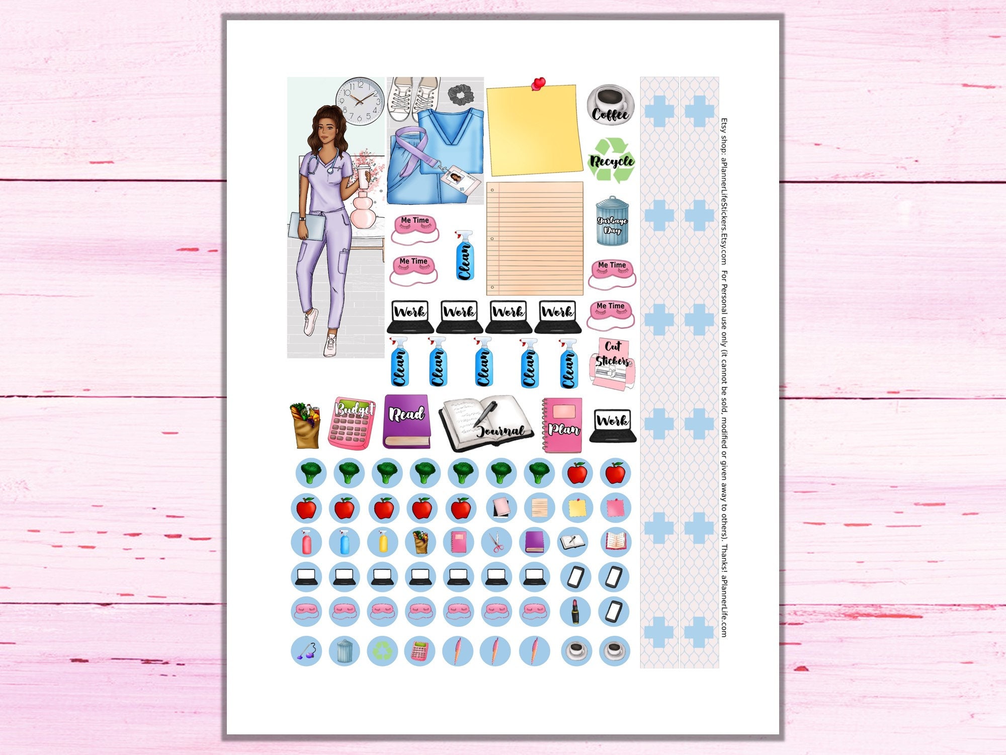 Printable Medical Planner Stickers: Made to Fit the Erin - Etsy UK