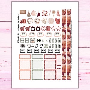 Christmas Printable Planner Stickers: Made to Fit the Classic Happy ...