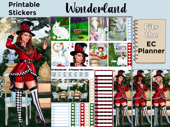 Printable Fairy Tale Planner Stickers: Made to Fit the Erin - Etsy