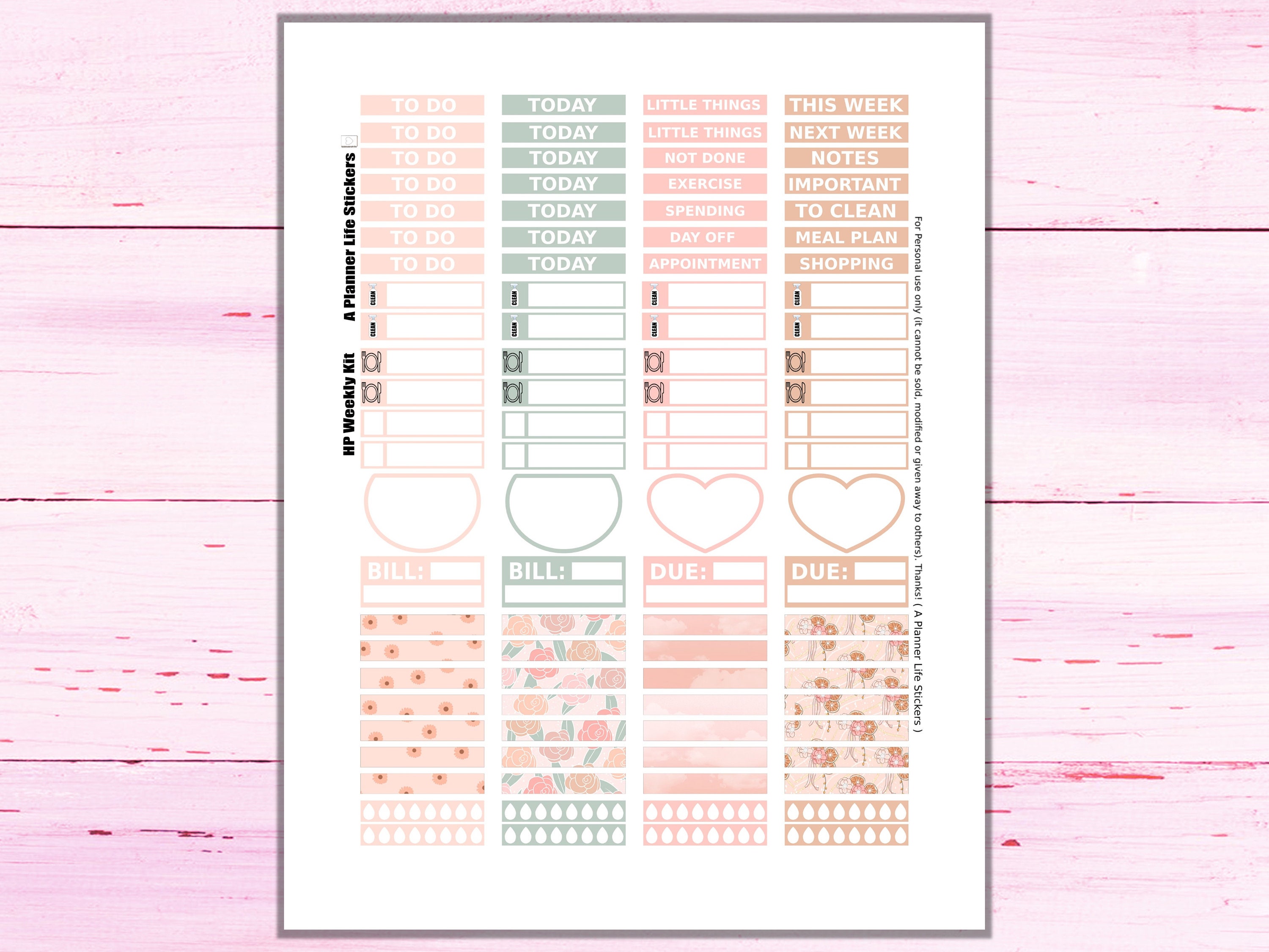 Mothers Day Printable Planner Stickers: Made to Fit the - Etsy