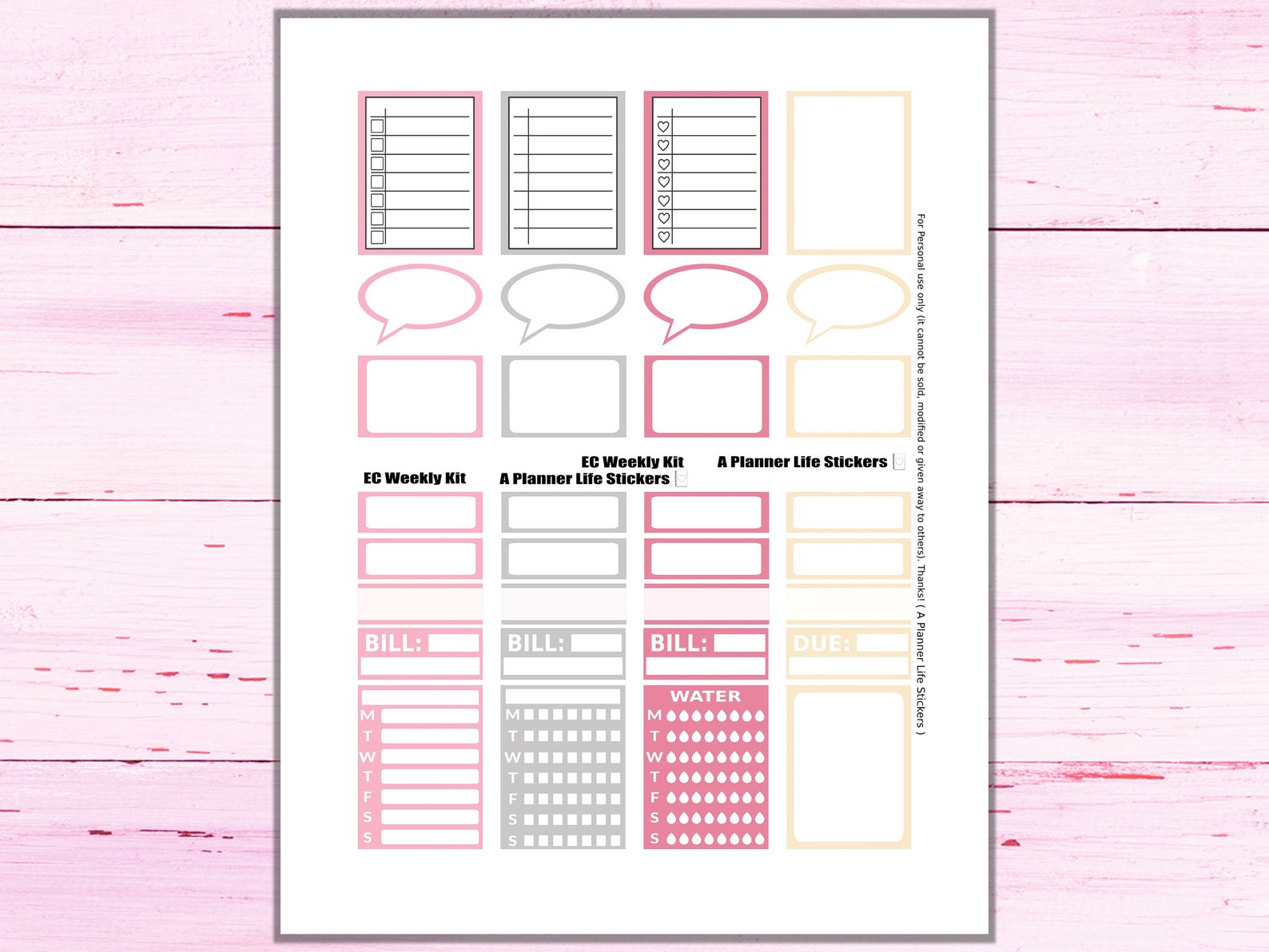 Printable Good Morning Planner Stickers: Made to Fit the Erin - Etsy