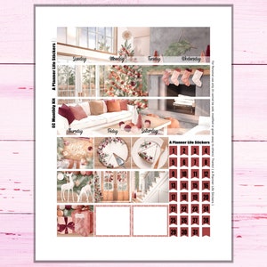 Monthly Christmas Printable Planner Stickers: Made to Fit the Erin ...
