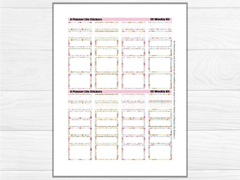 Printable Sewing Planner Stickers: Made to Fit the Erin Condren Planner ...