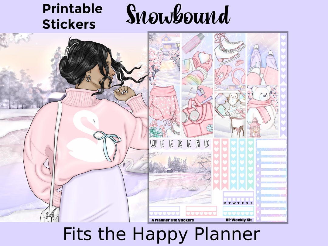 Winter Printable Planner Stickers: Made to Fit the Classic Happy ...