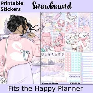 Winter Printable Planner Stickers: Made to Fit the Classic Happy ...