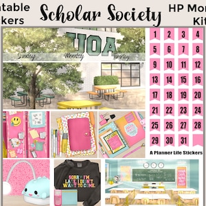 Monthly School Printable Planner Stickers: Made to Fit the Classic ...