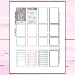 Winter Printable Planner Stickers: Made to Fit the Classic Happy ...