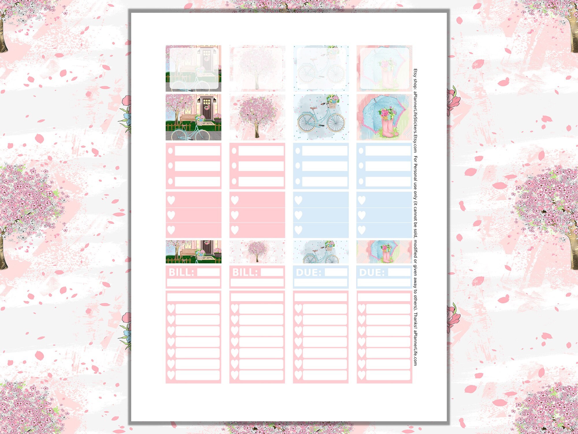 Printable Spring Planner Stickers: Made to Fit the Classic - Etsy Canada