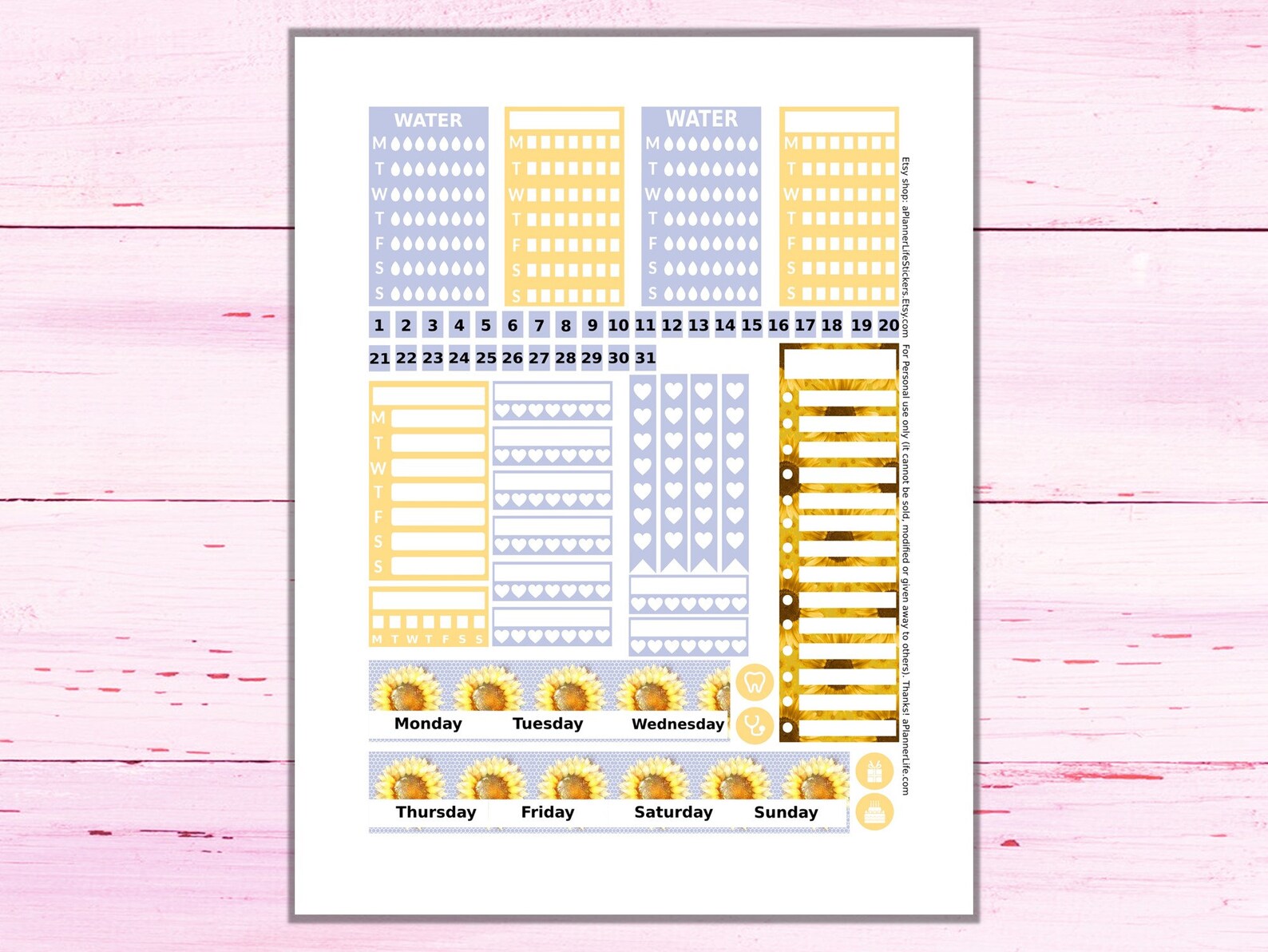 Home Decor Printable Planner Stickers: Made to Fit the Classic - Etsy ...