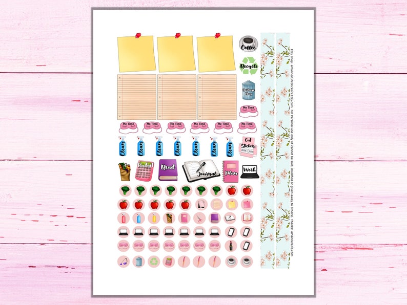 Country Life Printable Planner Stickers: Made to Fit the - Etsy