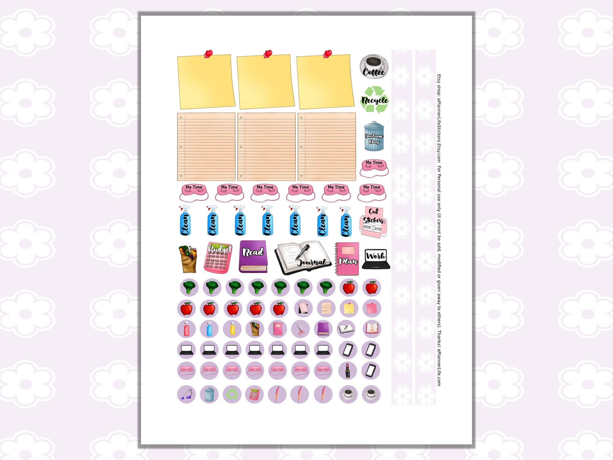 Printable Art Planner Stickers: Made to Fit the Classic Happy - Etsy Canada