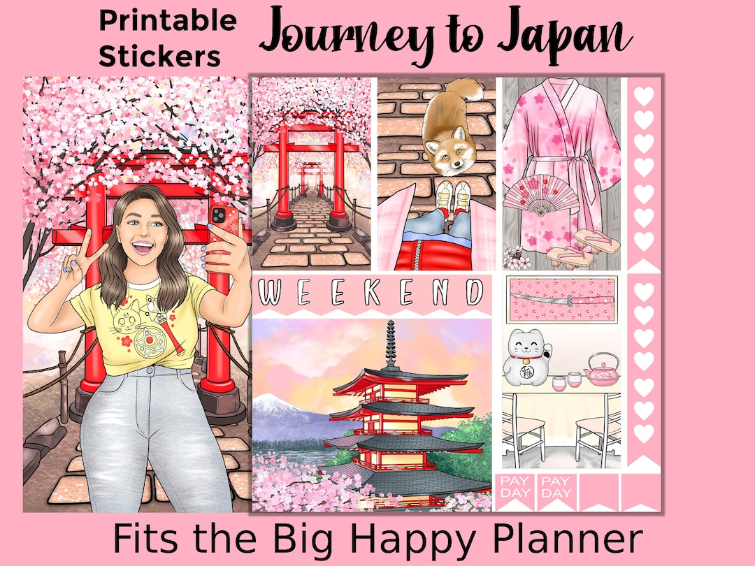Travel Printable Planner Stickers: Made to Fit the Big Happy Planner ...